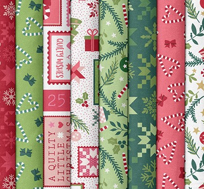 A Quilty Little Christmas Fabric Collection | Connecting Threads ...