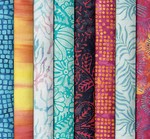 Icy Embers Batiks - Icy Embers Batiks Fat Quarter Sampler | ConnectingThreads.com