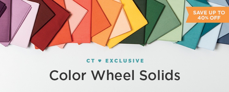 Color Wheel Solids Fabric | Connecting Threads