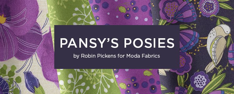 All Pansy's Posies Fabrics | Connecting Threads
