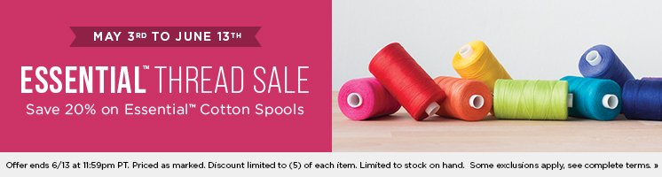 Essential Cotton Quilting Thread from Connecting Threads