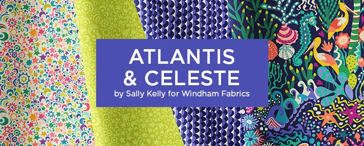 Atlantis Celeste Fabrics Collection | Connecting Threads