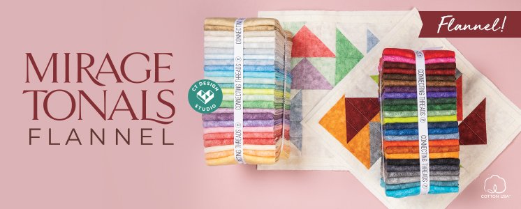 Mirage Tonals Flannel Fabrics | Connecting Threads