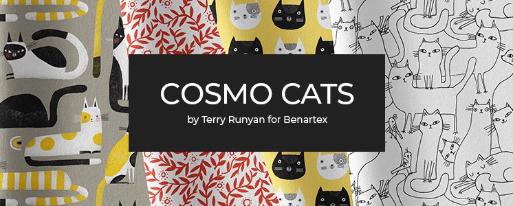 All Cosmo Cats Fabric Collection | Connecting Threads