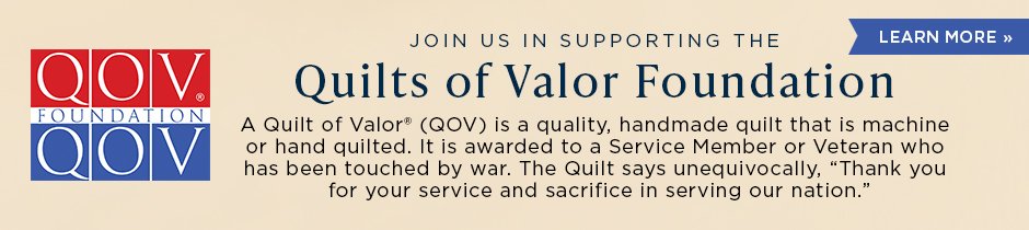 Quilts of Valor | ConnectingThreads.com