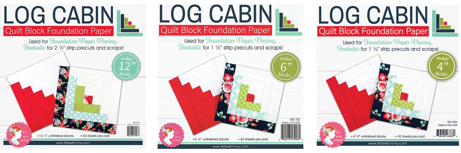 Log Cabin Foundation Paper Pad | Connecting Threads
