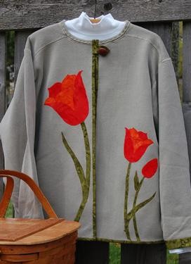 Dutch Tulip Sweatshirt Cardigan Pattern Download | ConnectingThreads.com