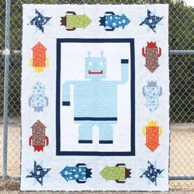 To the Moon, Robot Quilt Pattern Download | ConnectingThreads.com