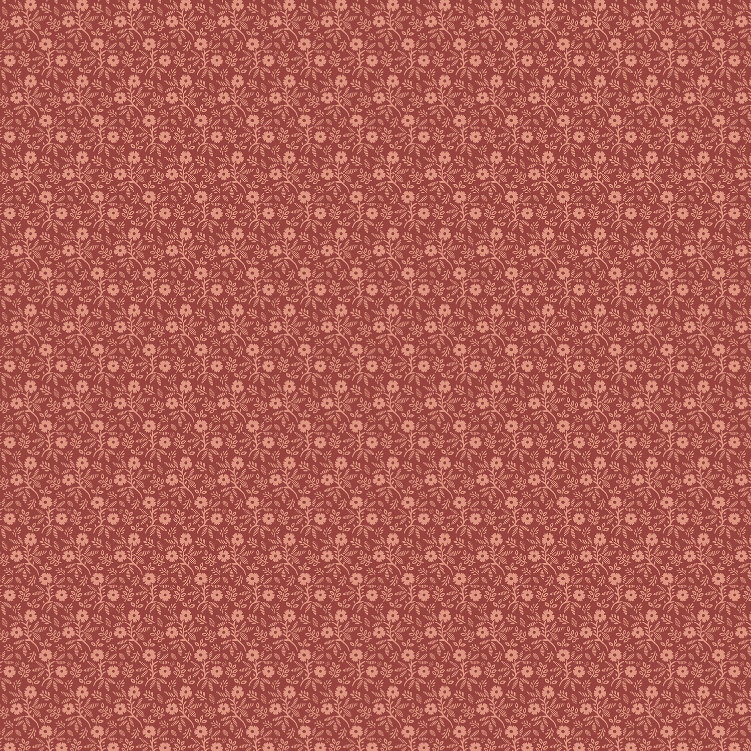 Hometown Americana Tiny Flowers Brick Quilting Fabric | Connecting Threads