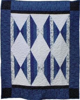 Striped Diamonds Quilt Pattern Download | ConnectingThreads.com