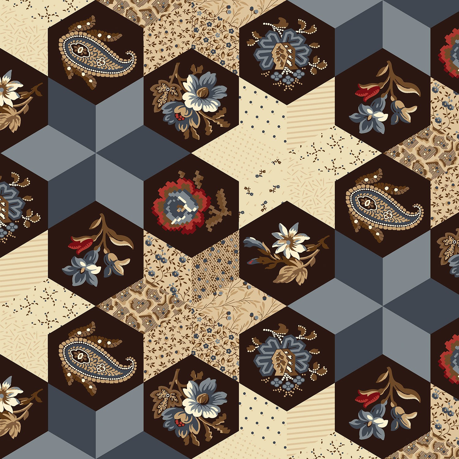 Hexi Patchwork | ConnectingThreads.com