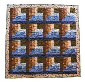 Log Cabin Corners Table Topper Pattern Download | ConnectingThreads.com