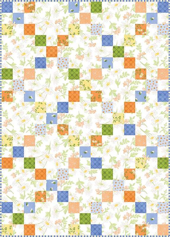Outside Kits - Fresh as a Daisy Irish Chain Quilt Pod | ConnectingThreads.com