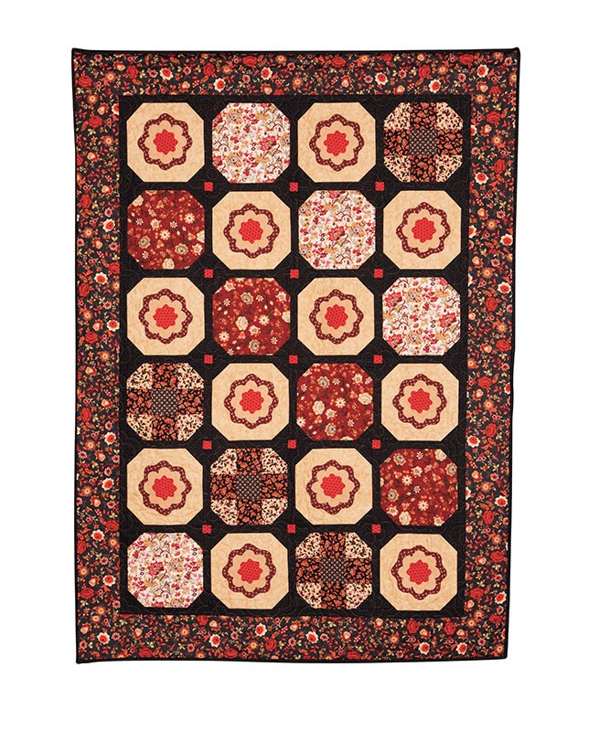 Fair Fable - Nine Patch Roses Quilt Kit | ConnectingThreads.com