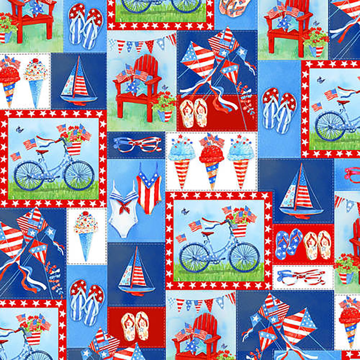 Star Spangled Summer - Summer Motifs Patchwork | ConnectingThreads.com
