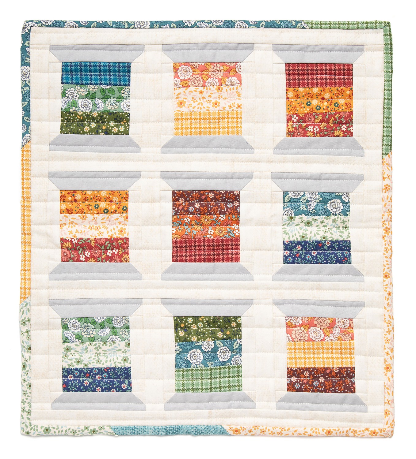 Spools Mini Quilt Pattern Download | Connecting Threads