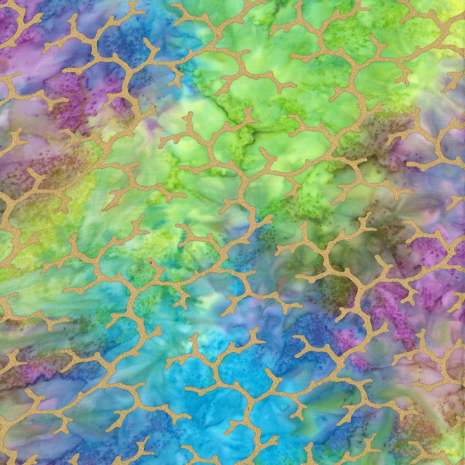 Baja Batiks Metallics - Coral Reef | ConnectingThreads.com