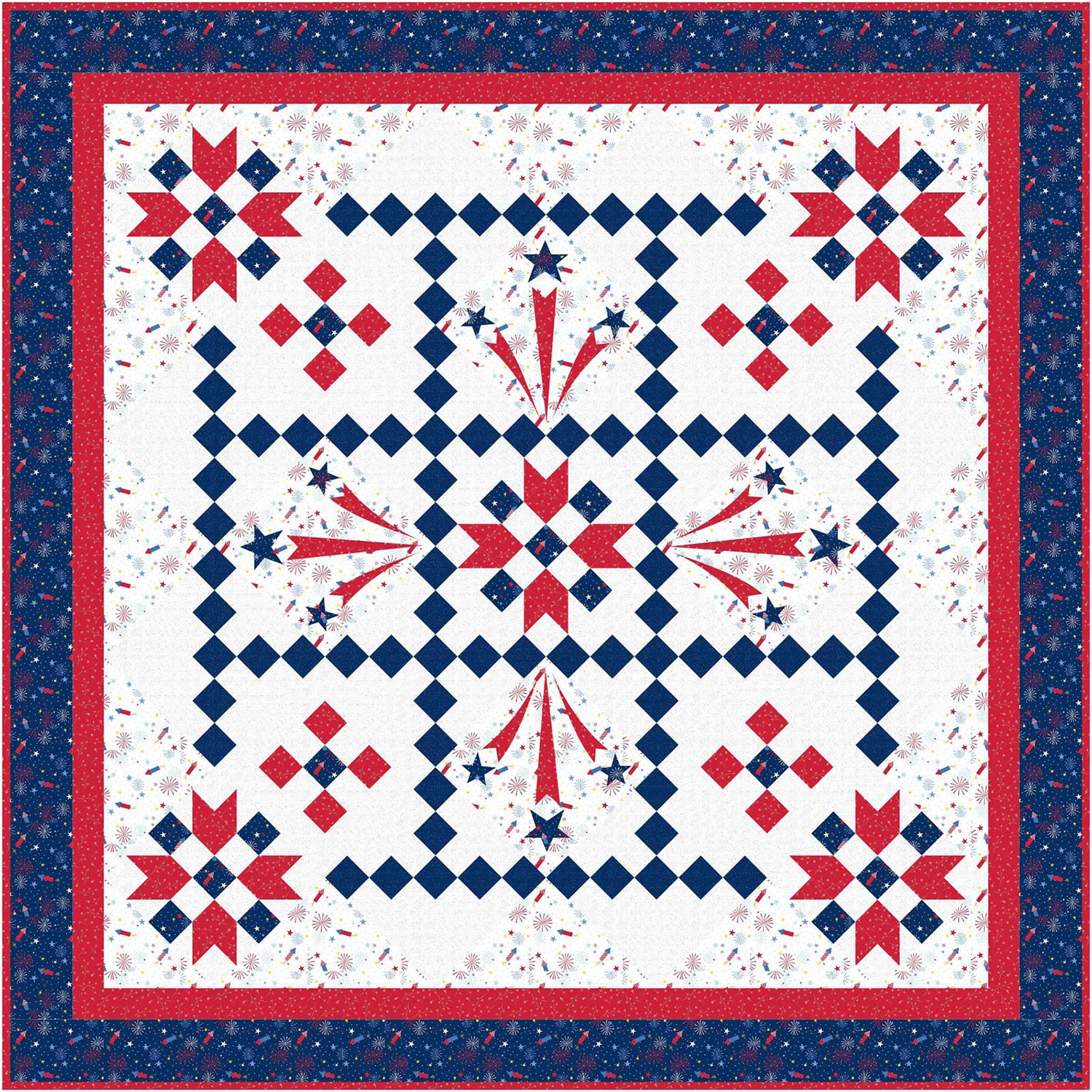 Red, White & Bloom - Liberty's Smile Kit | ConnectingThreads.com