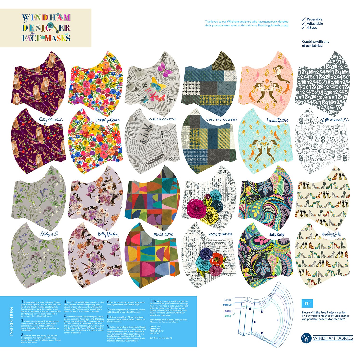 Designer Mask Panel - Designer Face Mask Panel | ConnectingThreads.com