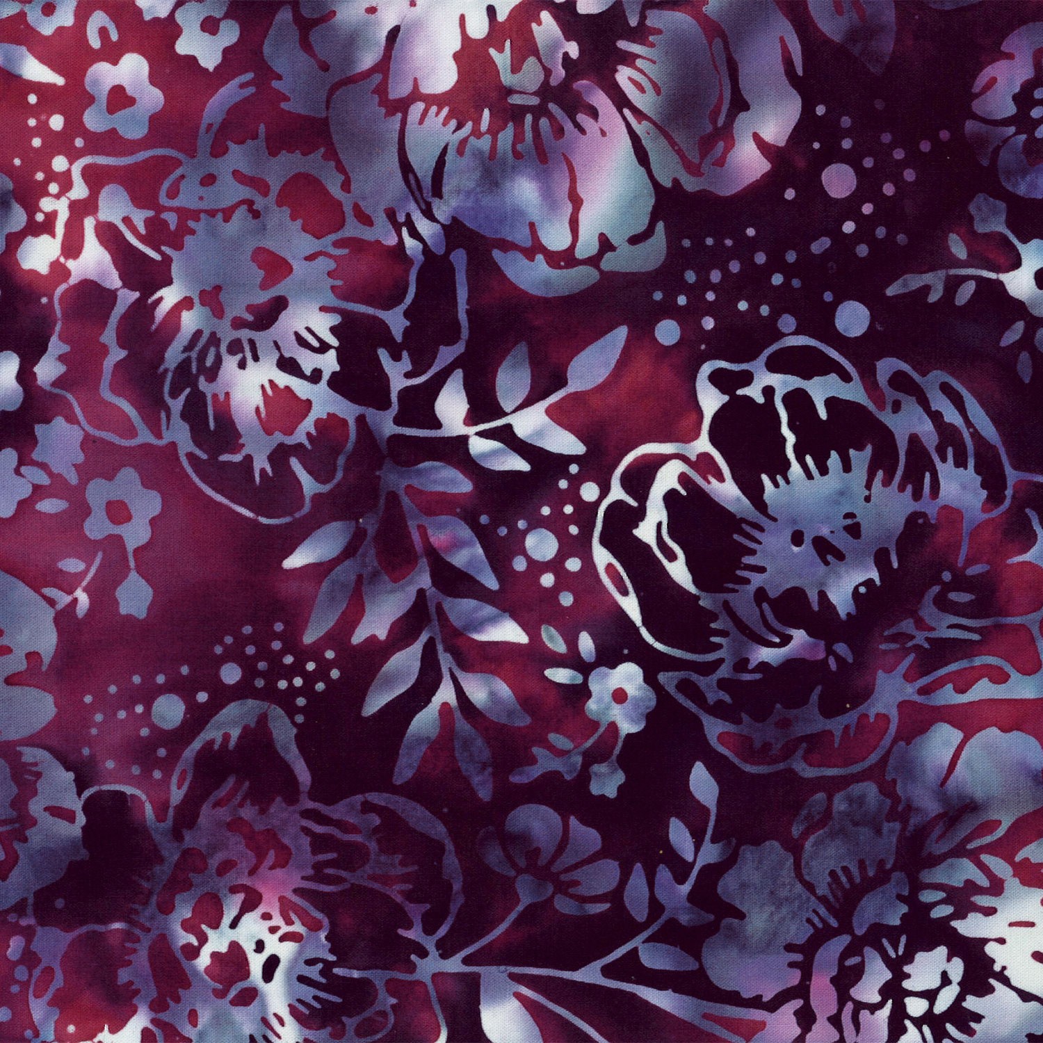 Hoffman Batiks - Bali Batik-Mixed Floral | ConnectingThreads.com