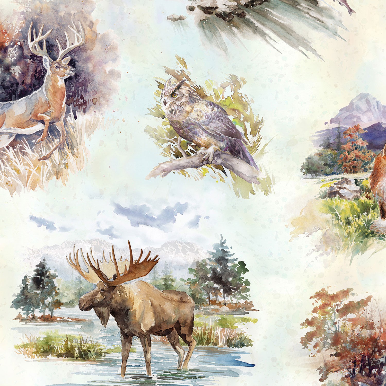Woodland Whisper - Animal Vignette | ConnectingThreads.com