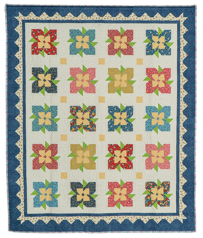 General Store - Prairie Mix Large Throw Quilt Kit | ConnectingThreads.com