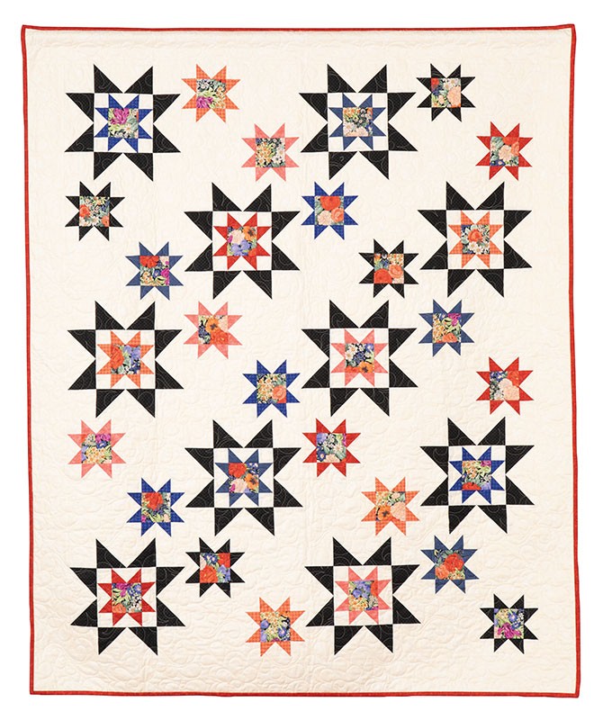 Garden Gems - Luminous Stars Quilt Kit | ConnectingThreads.com