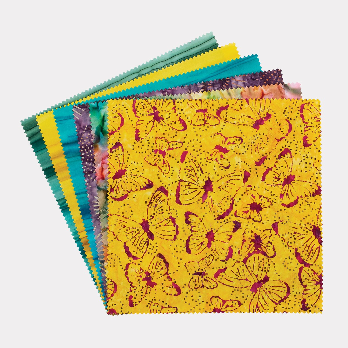 Sunny Day Batiks - Sunny Day Batiks Layer Cake | ConnectingThreads.com