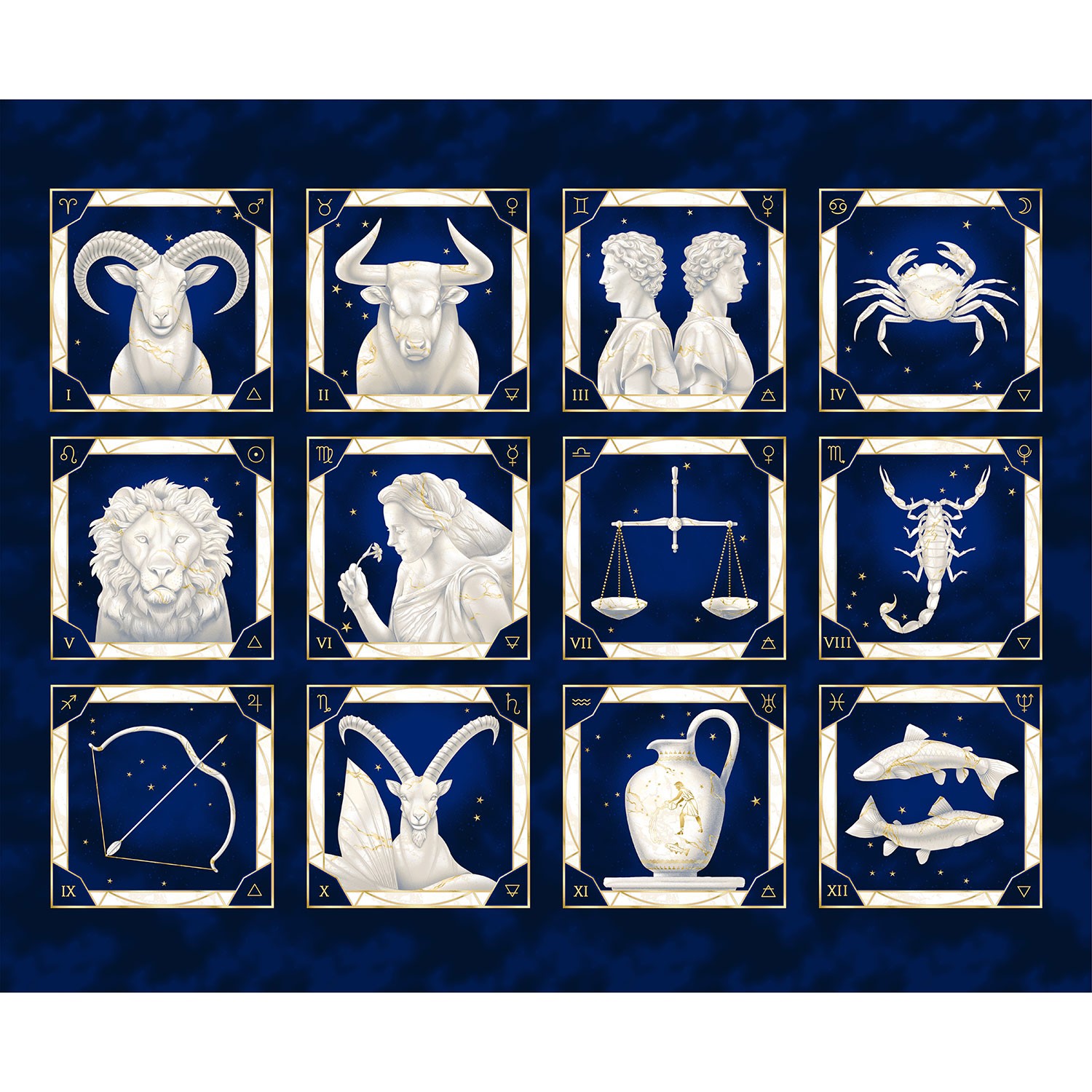 Signs From Above - Zodiac Panel Metallic | ConnectingThreads.com