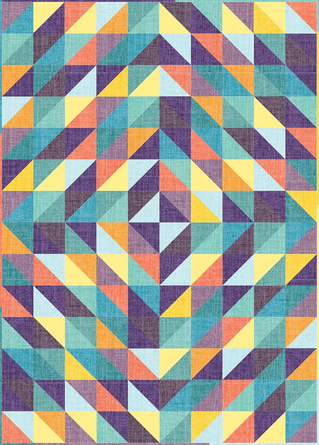Basics - Half-Square Triangle Fun Spring Day Quilt Kit | ConnectingThreads.com