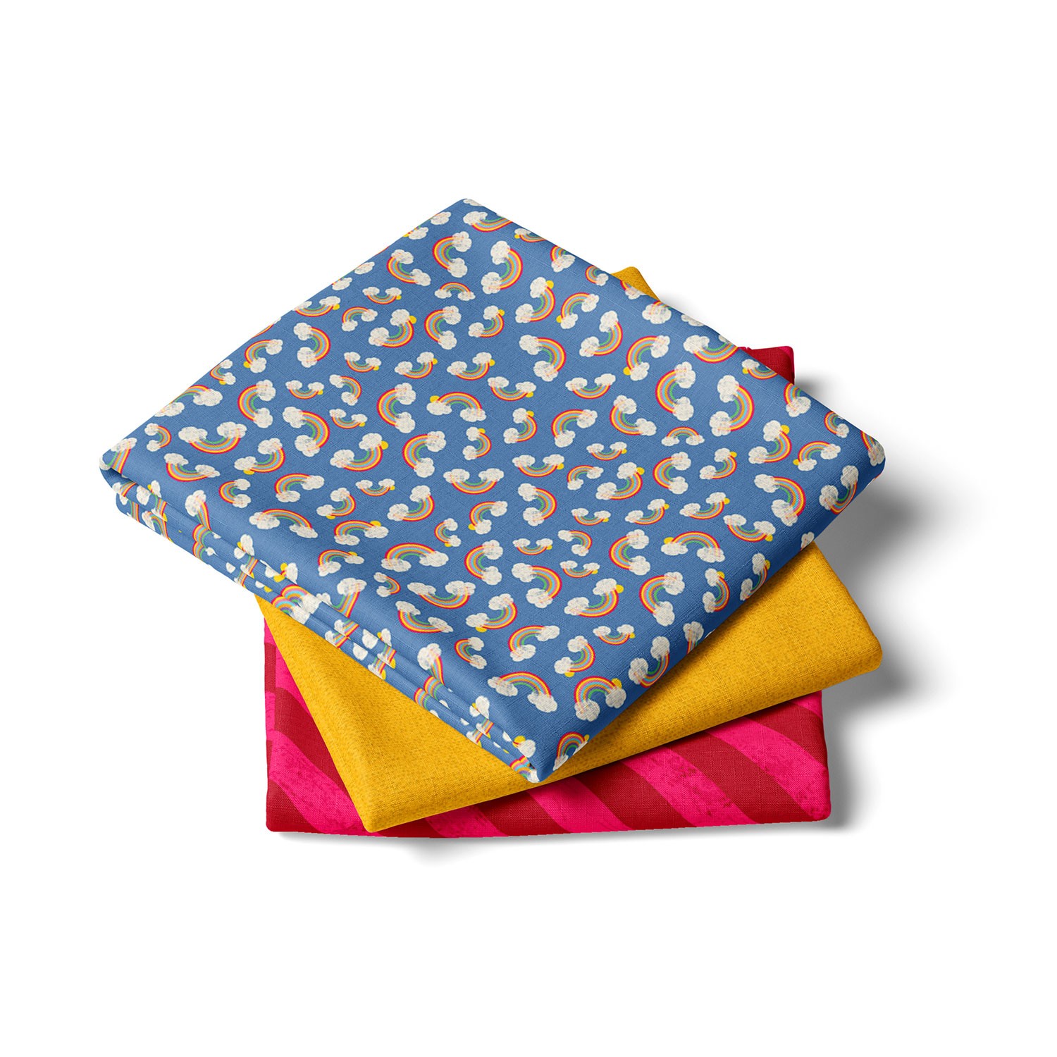 Precut Bundles - Rainbow Dreams 3-Yard Quilt Bundle | ConnectingThreads.com