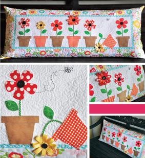 May Flowers Bench Pillow Pattern Download | ConnectingThreads.com