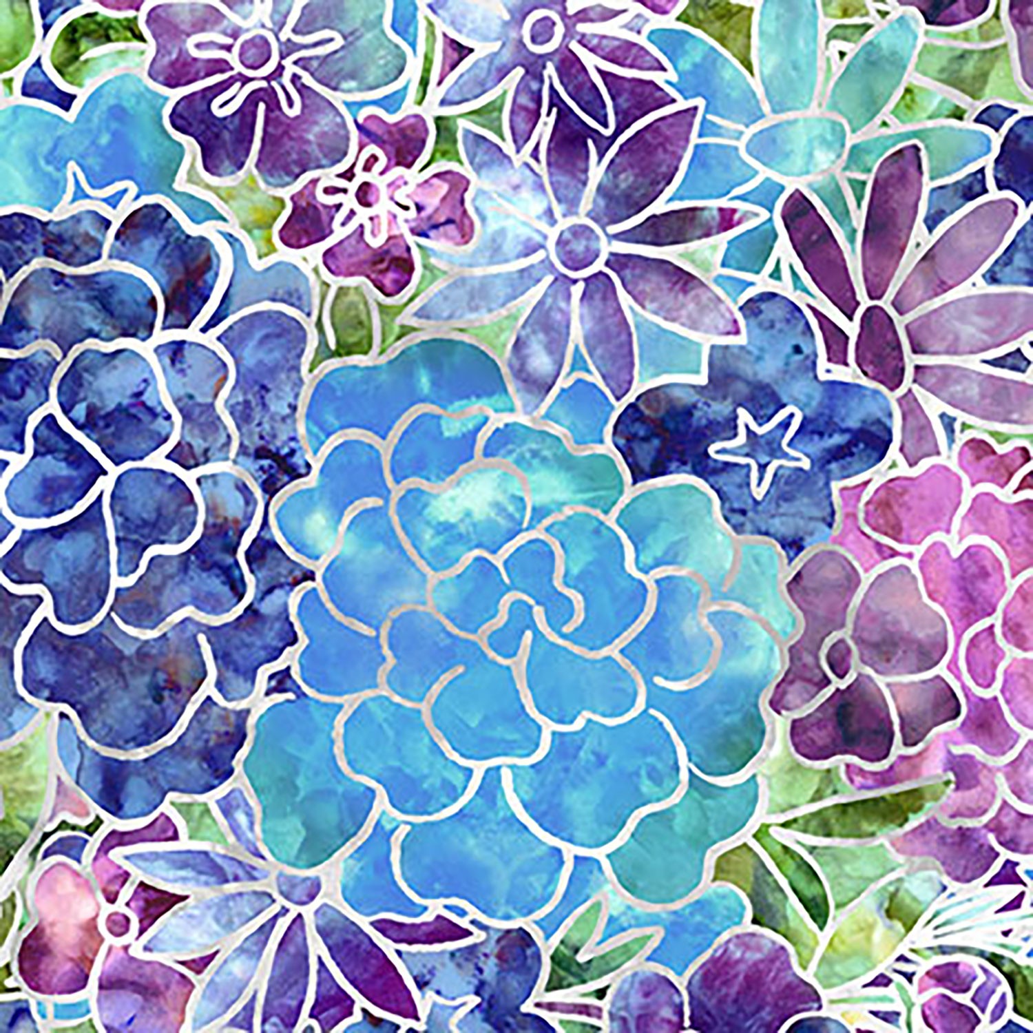 Fire & Ice - Bouquet Allover | ConnectingThreads.com