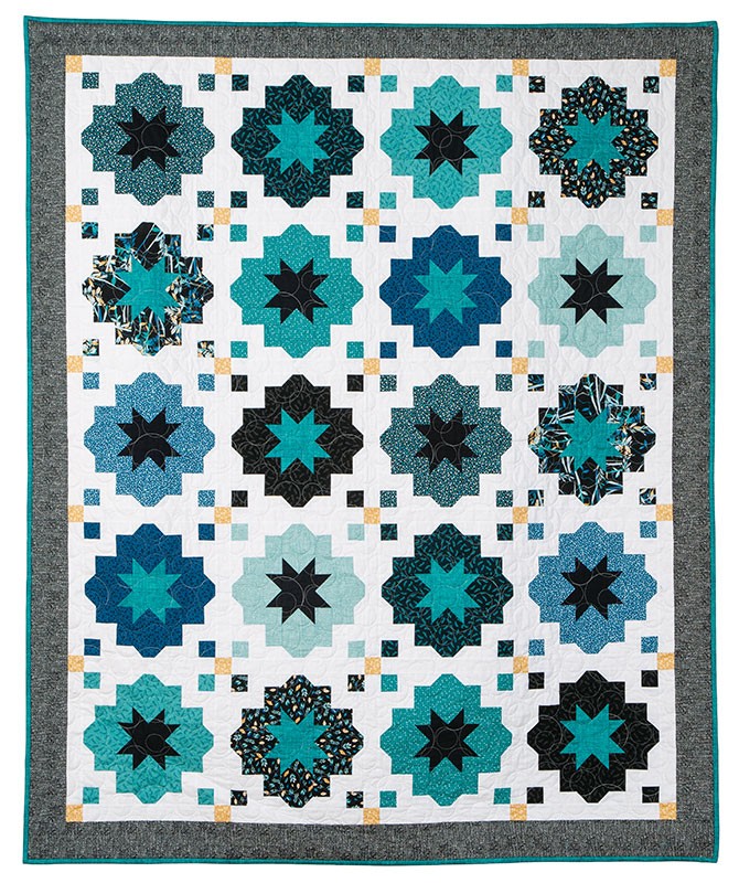 Nocturne - Moroccan Tiles Quilt Kit | ConnectingThreads.com