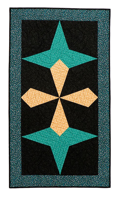 Nocturne - Nocturne Night Sky Table Runner Cotton Fabric Quilt Kit ...