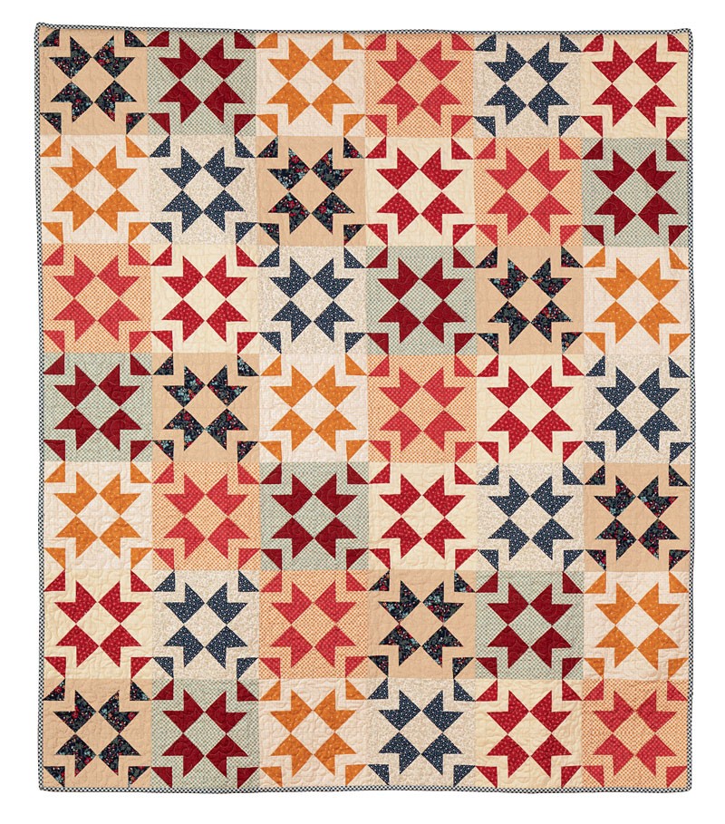 Farmhouse Delight - Farmhouse Stars Quilt Kit | ConnectingThreads.com