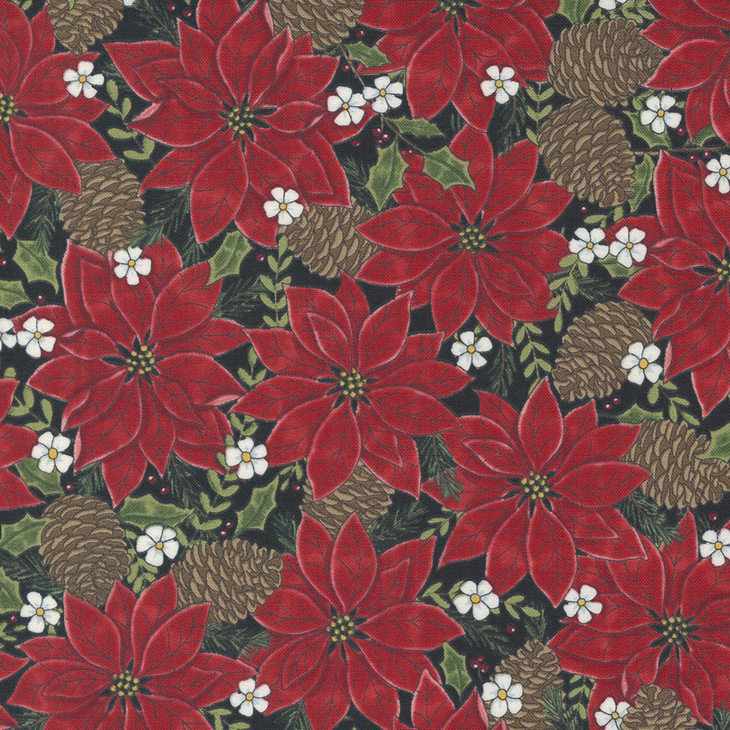 Holly Berry Tree Farm - Holly Berry Tree Farm Poinsettia Charcoal Black ...