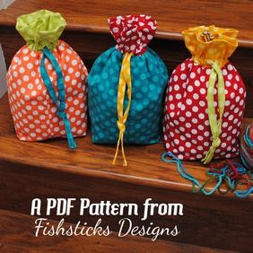 Grab & Go Drawstring Bag Pattern Download | ConnectingThreads.com