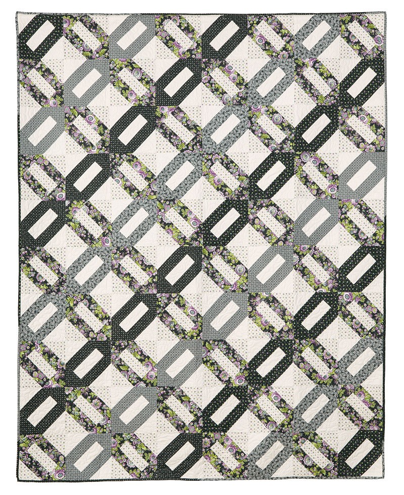 Operetta - Blackberry Lattice Quilt Kit | ConnectingThreads.com