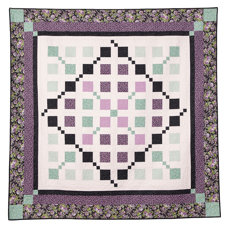 Operetta - Lavender Bouquet Quilt Kit | ConnectingThreads.com