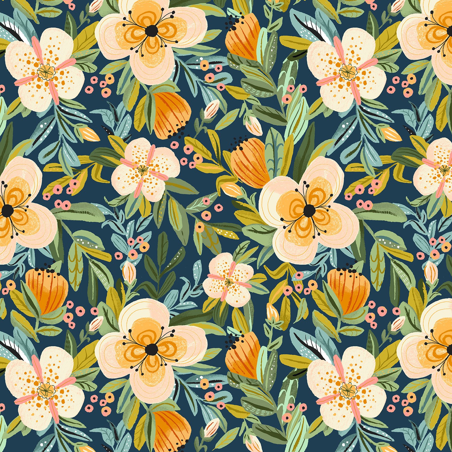 Farm Fresh - Garden Blooms | ConnectingThreads.com