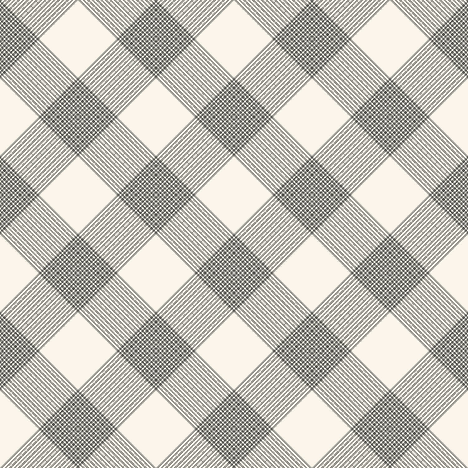 Fleur Noire - Line Plaid | ConnectingThreads.com