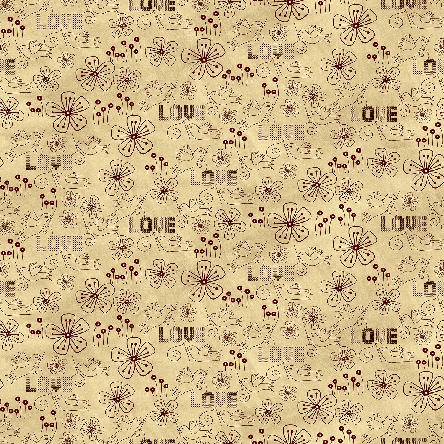 Stitchy Birds - Love | ConnectingThreads.com