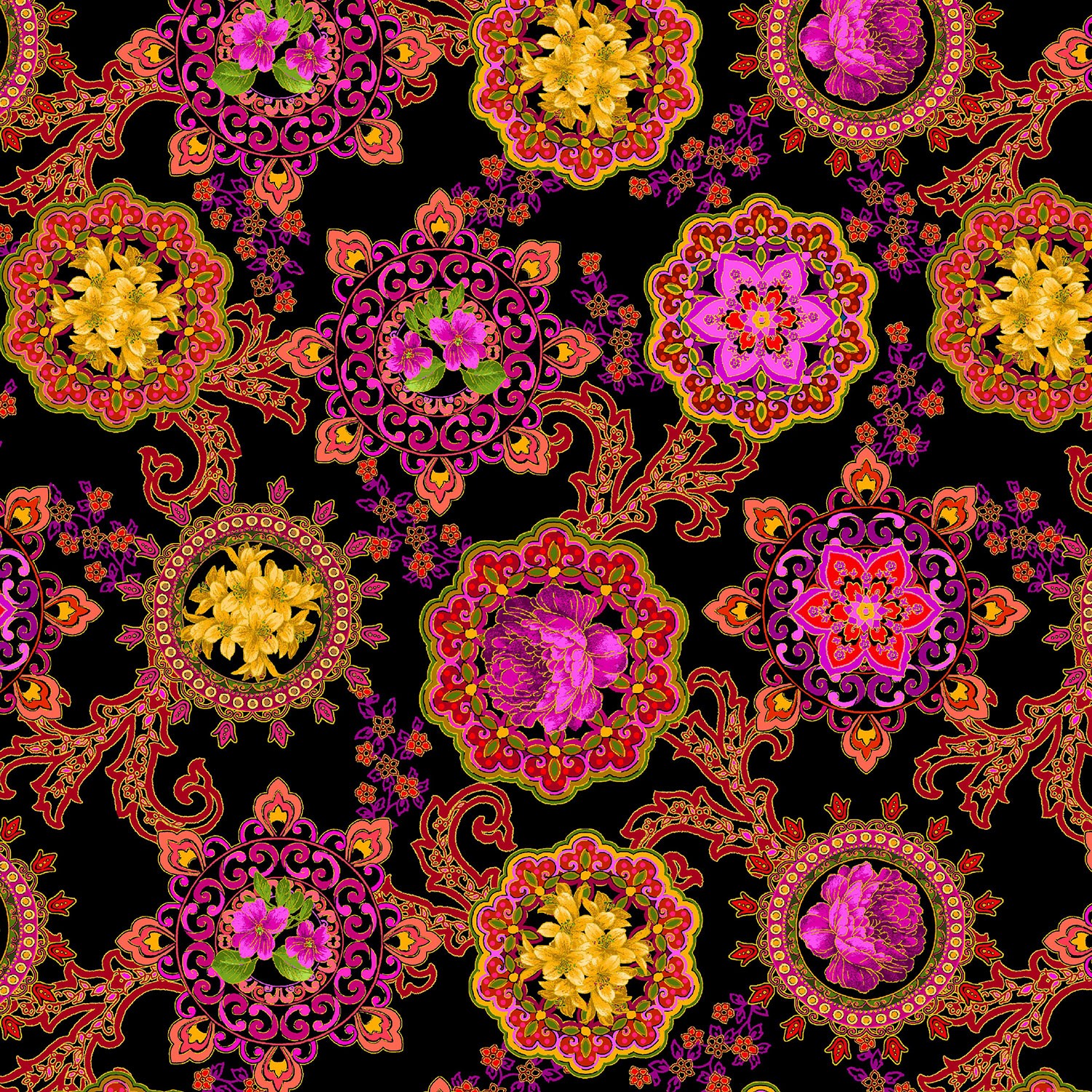 Opulent Floral - Opulent Medallion | ConnectingThreads.com