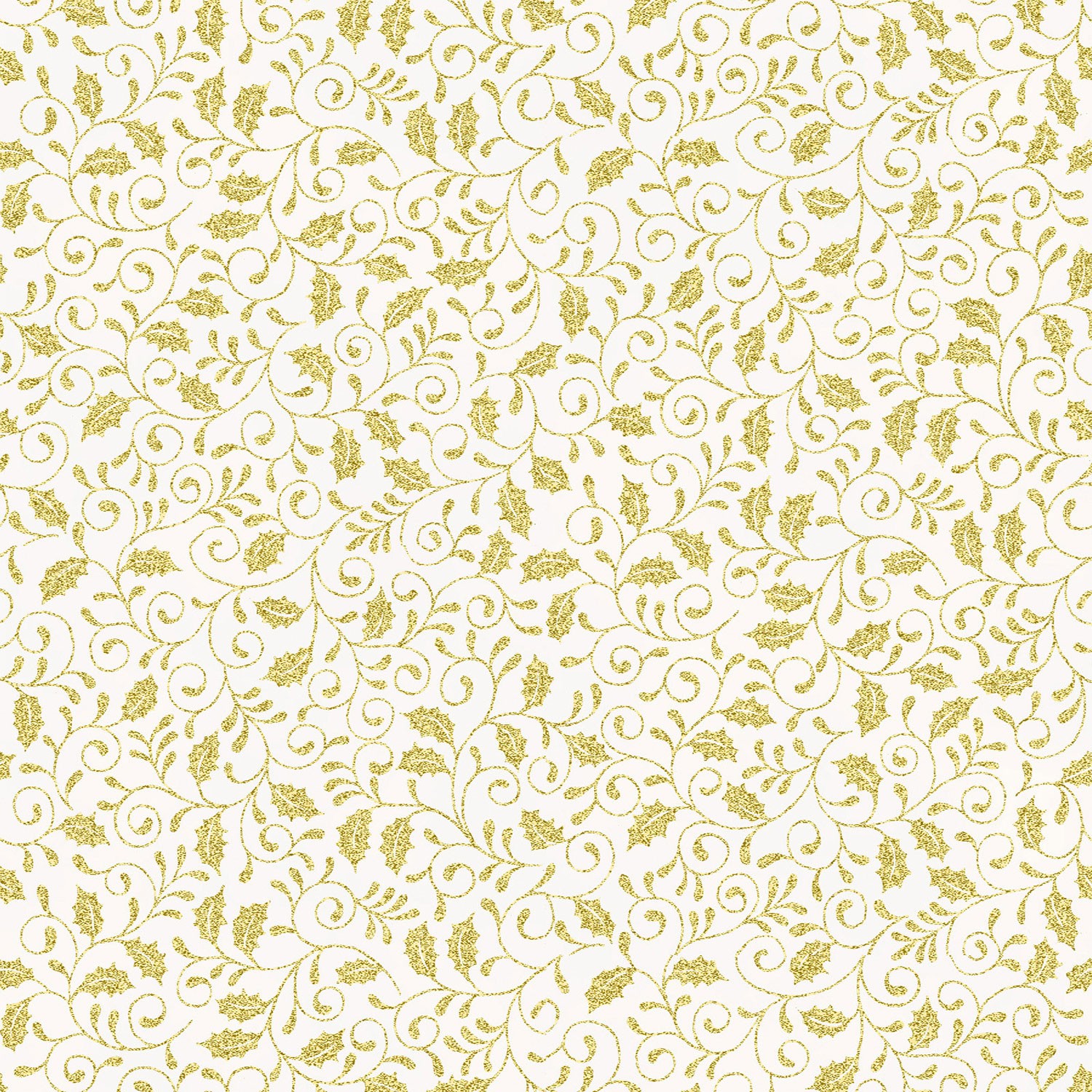 Holly Berry Branch Metallic | ConnectingThreads.com