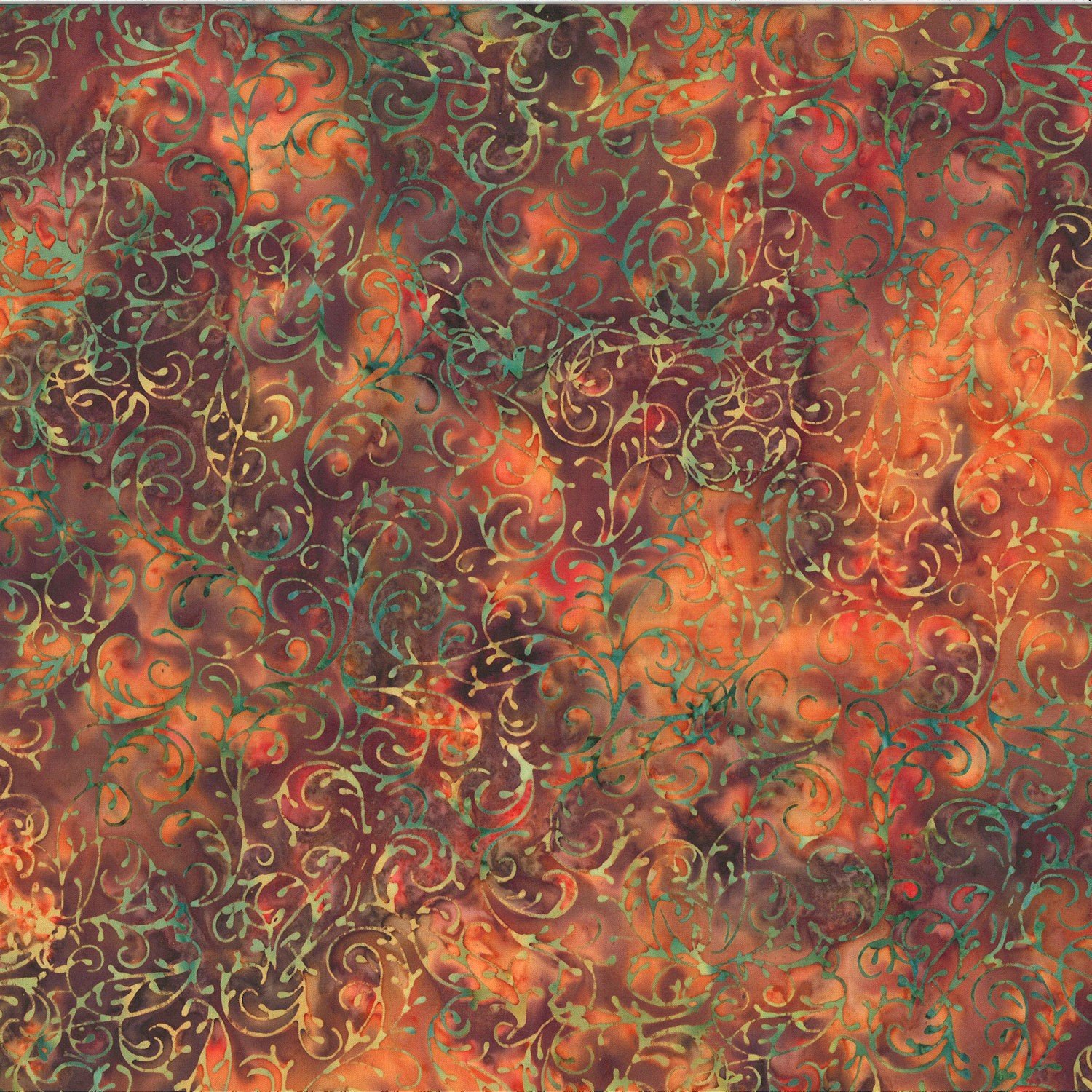 Fall Batiks - Bali Vines | ConnectingThreads.com