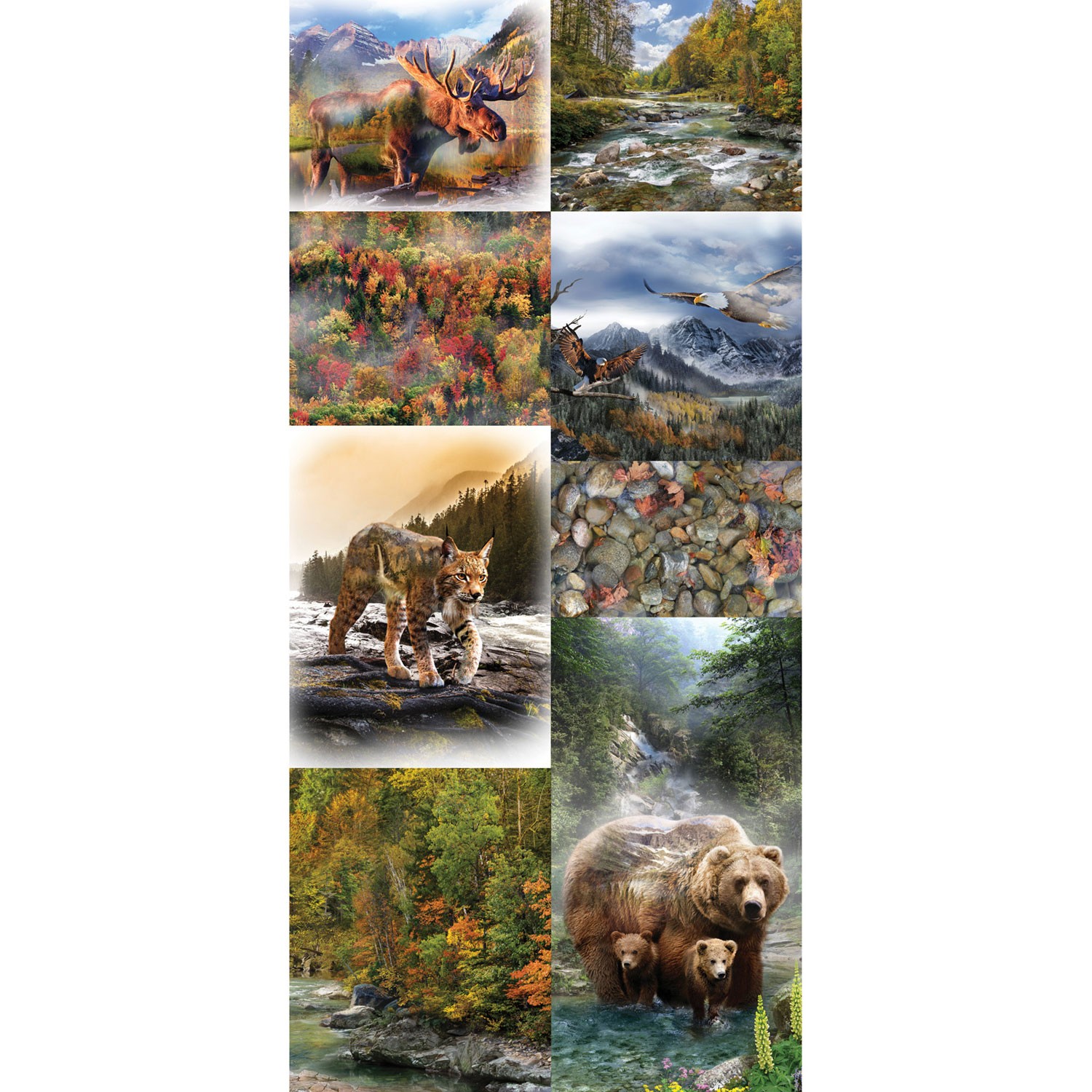 Call of the Wild - Call of the Wild Multi-Scene Fall Collage Digital Panel | ConnectingThreads.com