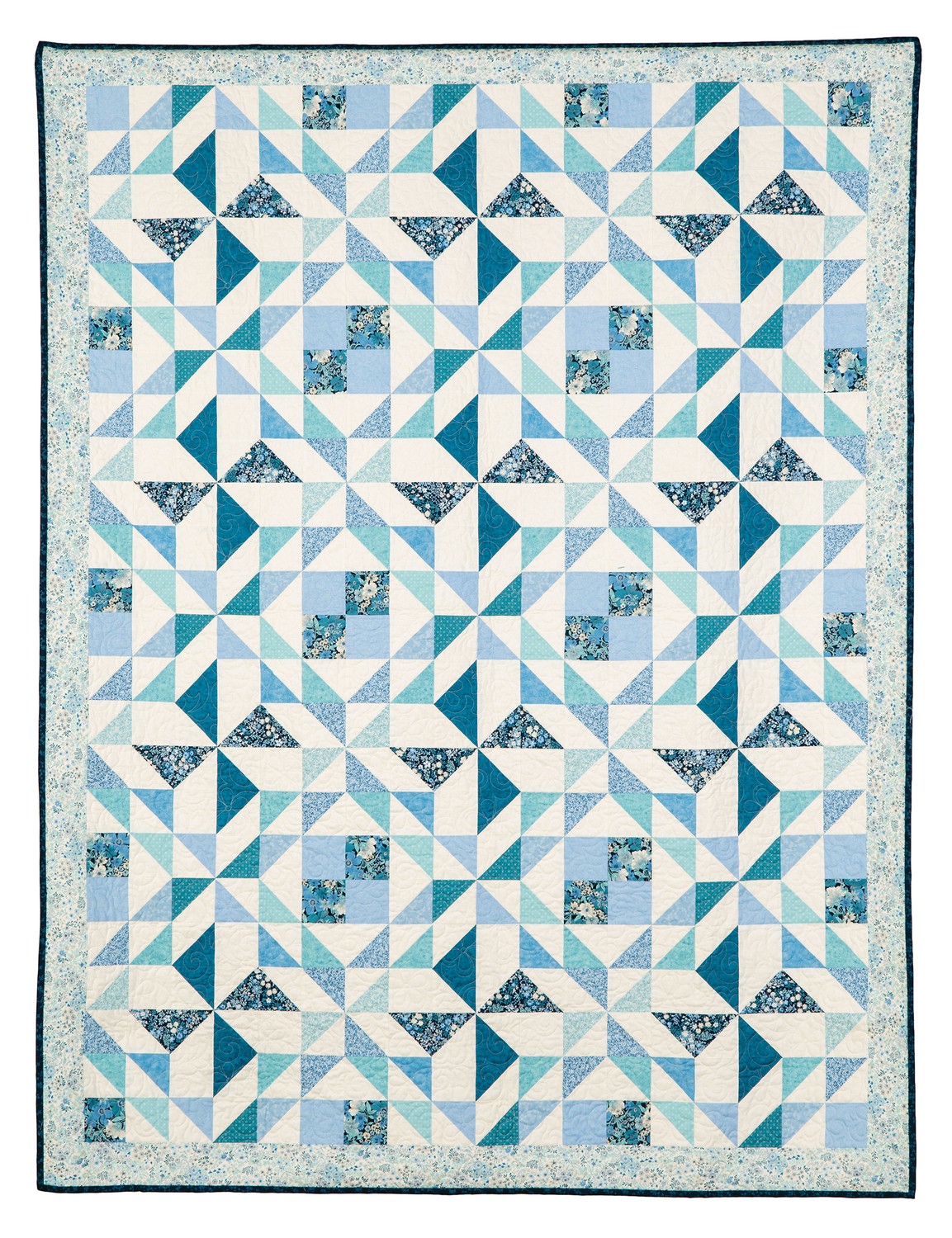 Icy Splendor - Wind and Waves Quilt Kit | ConnectingThreads.com