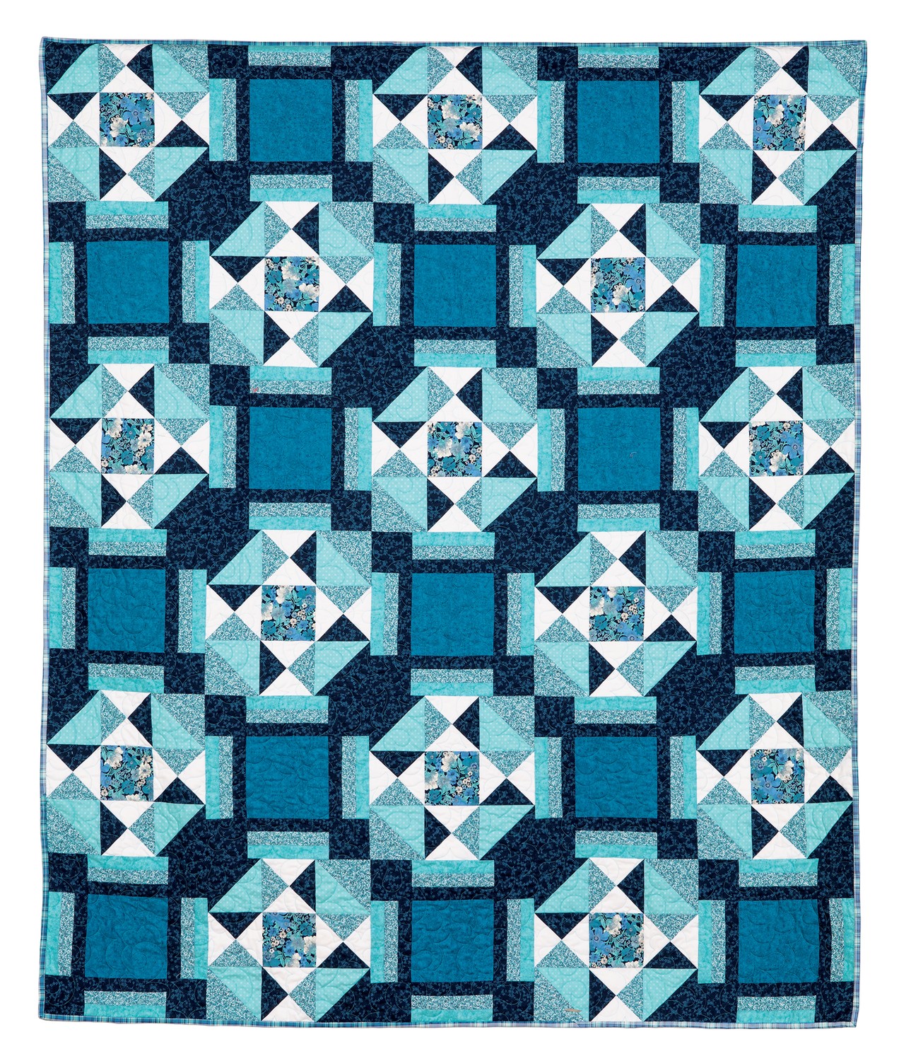 Icy Splendor - Icy Stars Quilt Kit | ConnectingThreads.com