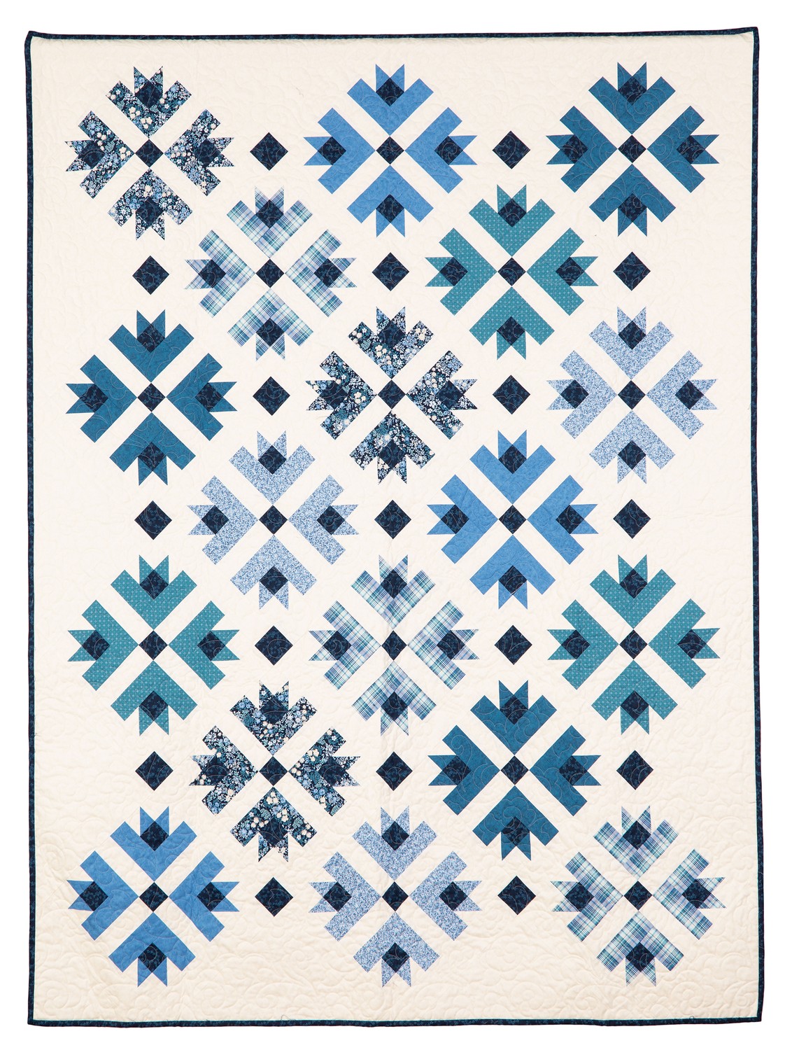 Icy Splendor - Neil's Backyard Sky Rectangular Quilt Kit | ConnectingThreads.com